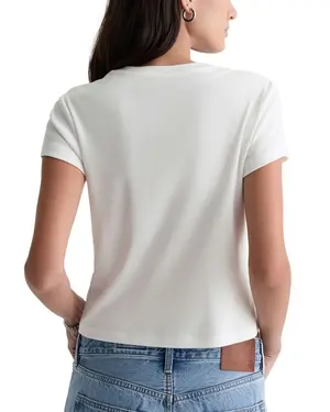 Ag Sadie Crew Cropped Tee - Laci