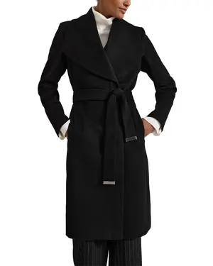PHASE EIGHT Belted Coat - Black