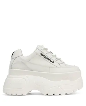 NAKED WOLFE Sprinter Platform Sneakers - White