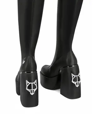 NAKED WOLFE Spice Platform Boots - Black