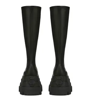 NAKED WOLFE Sin Mid-calf Platform Boots - Black