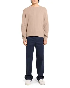 Theory Riland Cable Knit Sweater - Feather Melange