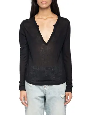 Zadig&Voltaire Tani Ribbed Top
