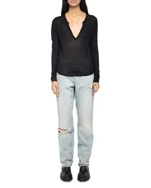 Zadig&Voltaire Tani Ribbed Top