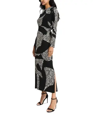 Maggy London Printed Maxi Dress