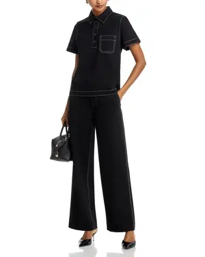 Rag & Bone Irina Pont Contrast Stitch Pants