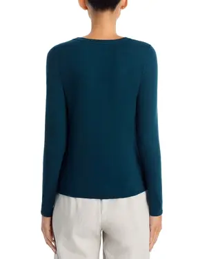 Eileen Fisher Slim Fit Long Sleeve Tee