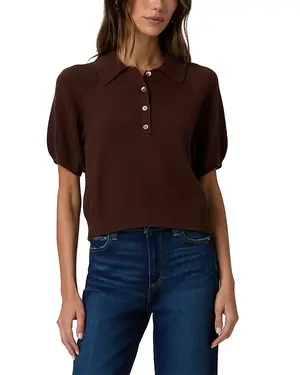Paige Birch Polo Sweater - Tamarind