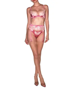 FLEUR DU MAL Juliet Lace Thong Watermelon
