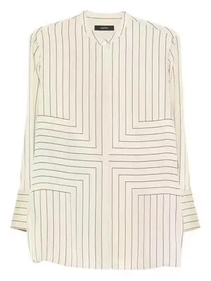 JOSEPH Striped Geometric Shirt