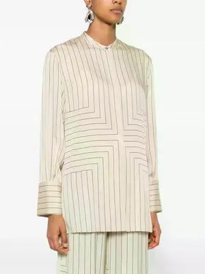 JOSEPH Striped Geometric Shirt