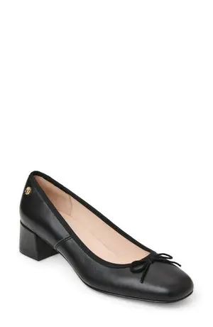 Jack Rogers Square Toe Block Heel Pumps - Black