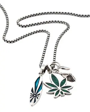 JAN LESLIE Sterling Charm Necklace