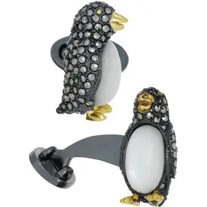 JAN LESLIE Penguin Marcasite - Black/white