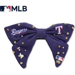 Lele Sadoughi Mlb Texas Rangers Bow Barrette - Navy 400