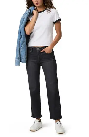 Paige Mason Ankle Straight Leg Jeans