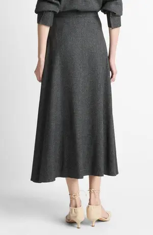 Vince Jaspe Midi A-line Skirt
