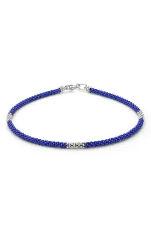 Lagos Anthem Three Station Bracelet - Silver