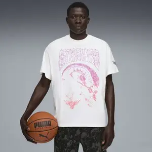 PUMA Lamelo Ball World Tour-nament Basketball T-shirt - White