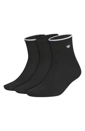 Adidas Luna Ankle Socks 3 Pack - Black