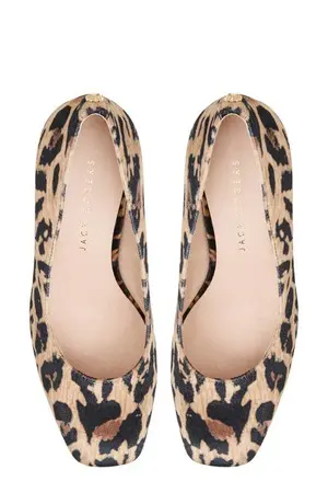 Jack Rogers Lenora Block Heel Pump - Leopard Multi