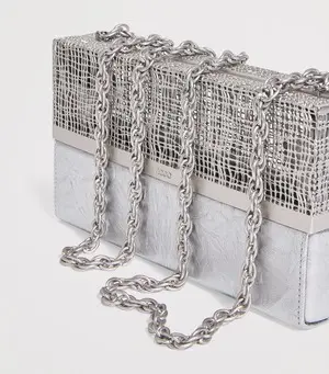 Rodo Leather Caged Clutch