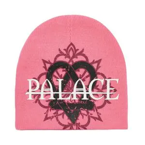PALACE Tri-gram Nein Cuff Beanie - Pink