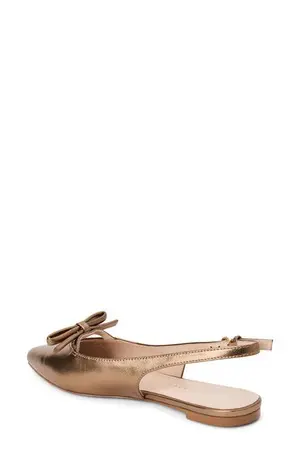 Jack Rogers Lennox Slingback Pointed Toe Flat - Bronze