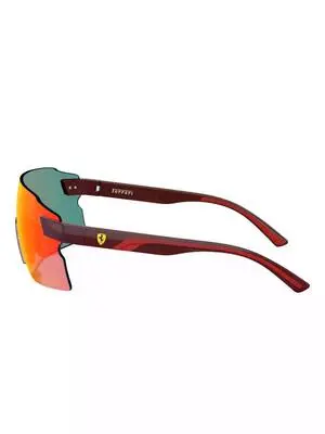 SCUDERIA FERRARI Shield-framed Sunglasses