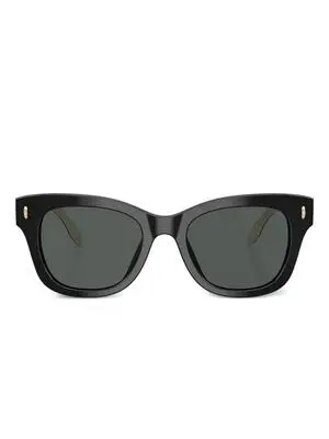 Tory Burch Two-tone Square Sunglasses - Black