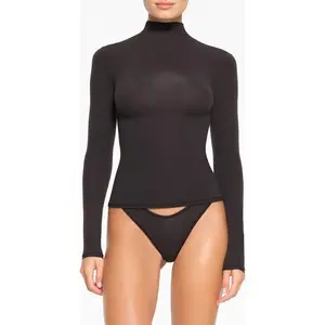 SKIMS Fits Everybody Funnel Neck Top - Onyx