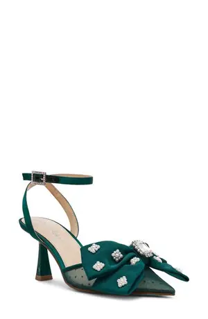 Betsey Johnson Mark Ankle Strap Pumps - Emerald
