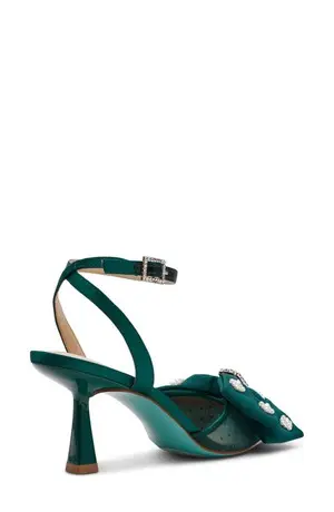 Betsey Johnson Mark Ankle Strap Pumps - Emerald