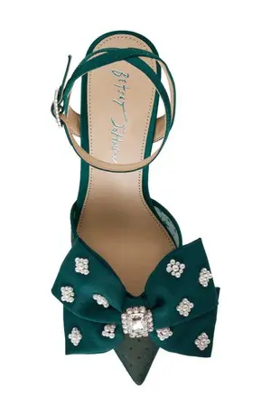 Betsey Johnson Mark Ankle Strap Pumps - Emerald