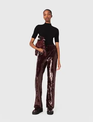 Maje Embroidered Pants For Women