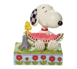 JIM SHORE Enesco Peanuts Jspea Snoopy Water Melon - One-color