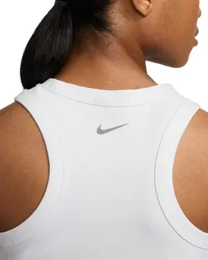 Nike Fitted Racerback Crop Tank - White