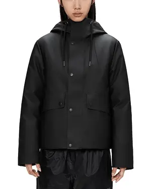 Rains Nome Short Parka Jacket - Black