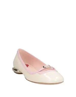 ROGER VIVIER Ballet Flats Leather - White