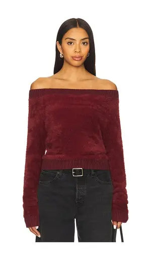 Central Park West Drop Shoulder Sweaters For Women