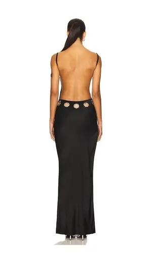 1XBLUE Eyelet Maxi Dress