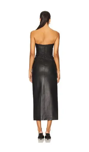 Bardot Eleni Faux Leather Midi Dress