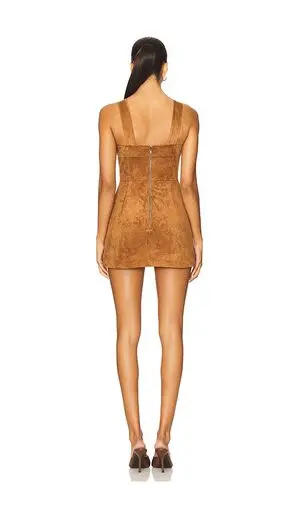Amanda Uprichard X Yorke Skort Suede Romper