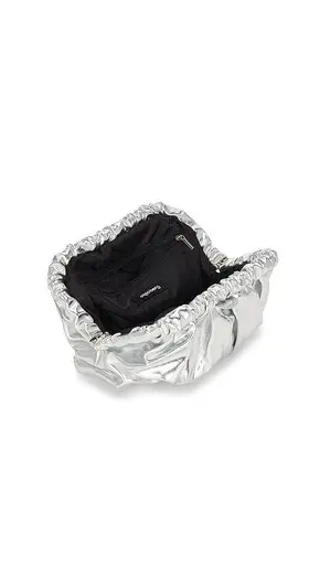 OLGA BERG Betty Metallic Clutch - Silver