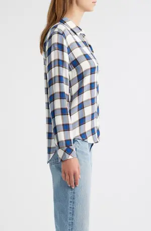 Rails Hunter Plaid Button-up Shirt - Golden Cobalt