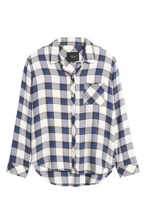 Rails Hunter Plaid Button-up Shirt - Golden Cobalt