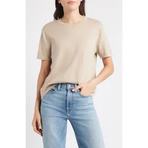 Rails Cotton & Cashmere Top - Heather Oat