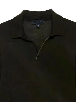 Sease Long-sleeved Polo Shirt - Brown