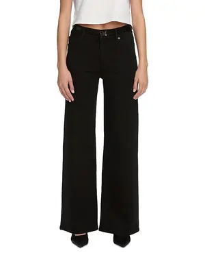FRAME Pixie Le Slim High-rise Palazzo Jeans