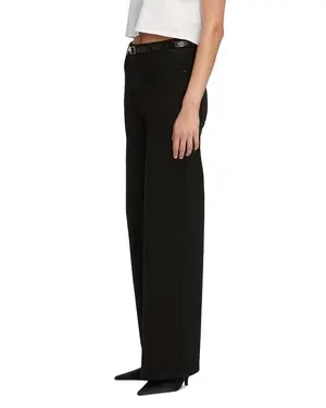 FRAME Pixie Le Slim High-rise Palazzo Jeans